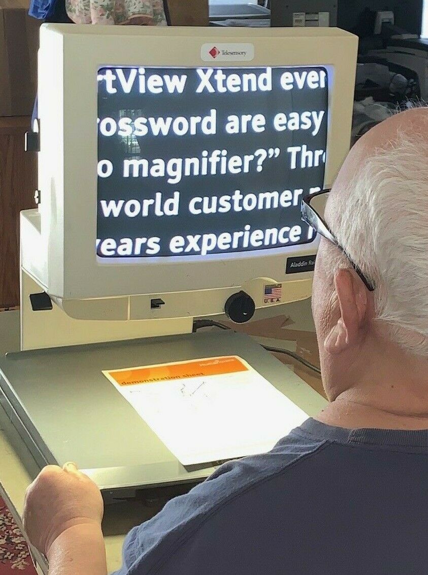 Telesensory Aladdin Rainbow Pro Color Low Vision Video Magnifier REFUR ...