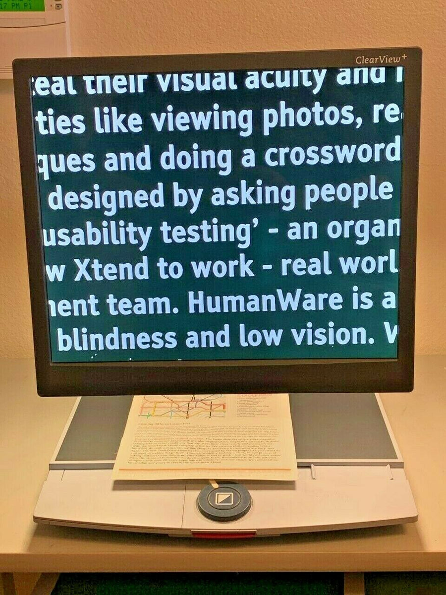 OPTELEC Color Clearview 19" LCD on Flex Arm Low Vision Video Magnifier ...