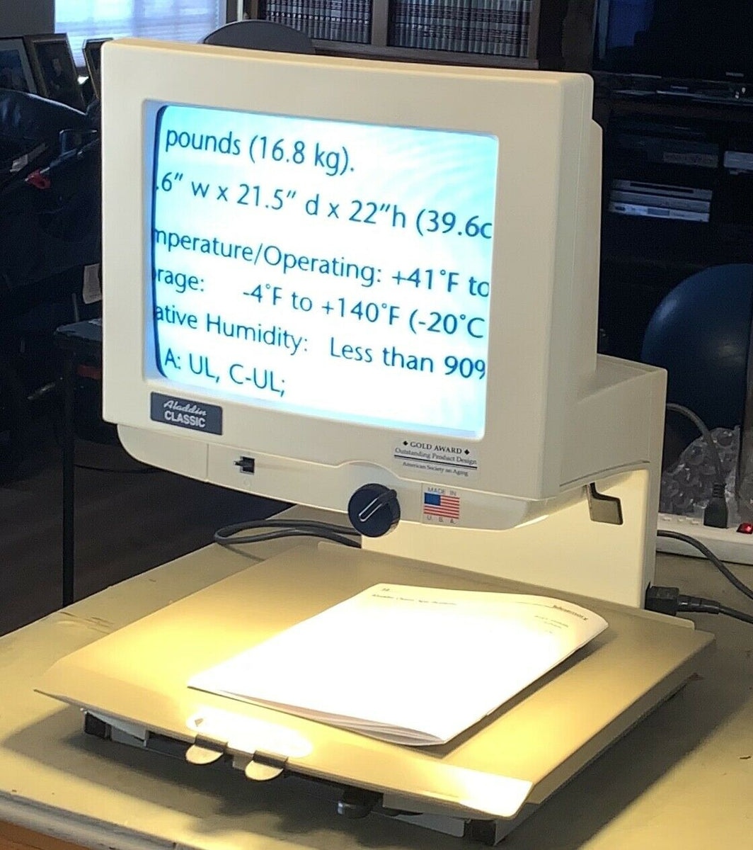 Telesensory B/W Aladdin Classic AL2A Low Vision Video Magnifier 50X EA ...